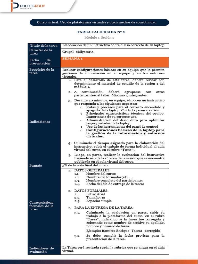 Tarea 1 - M1S1 | PDF | Informática | Ciencias de la Computación