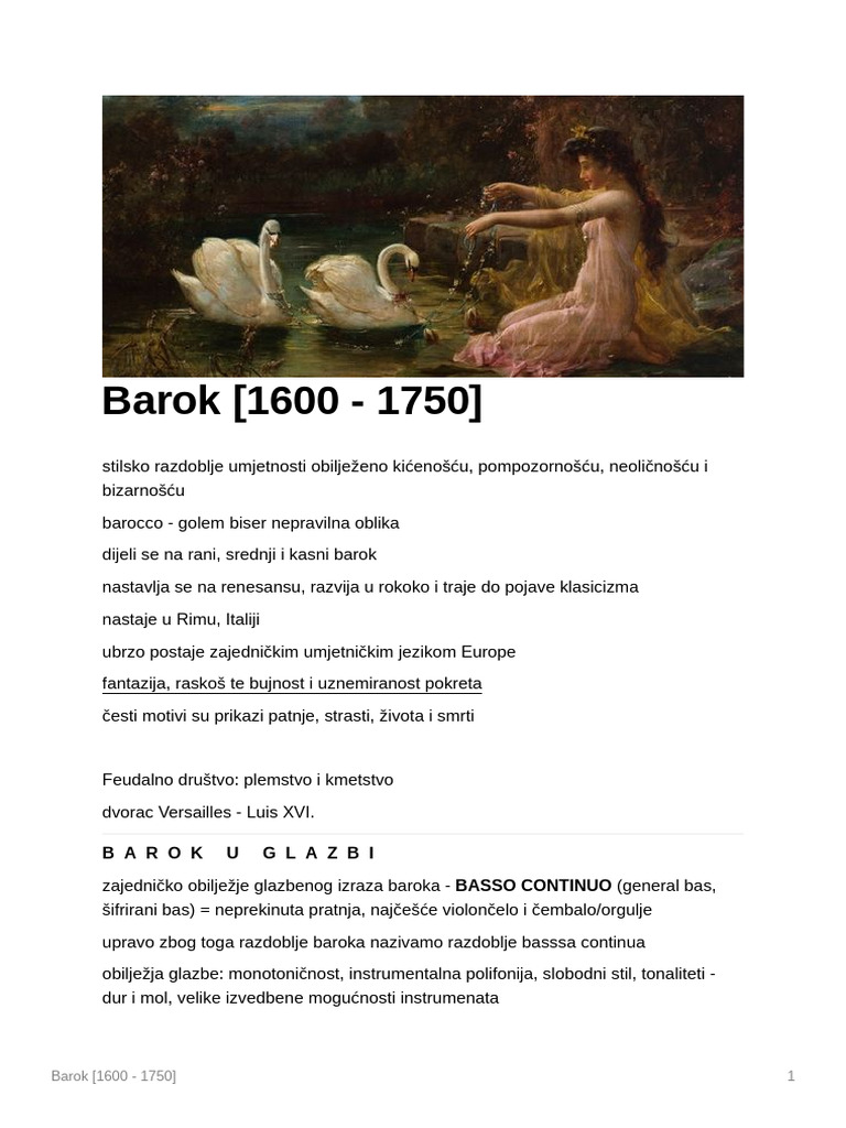 Barok 1600 - 1750 | PDF