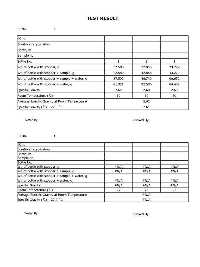 Specific Gravity PDF