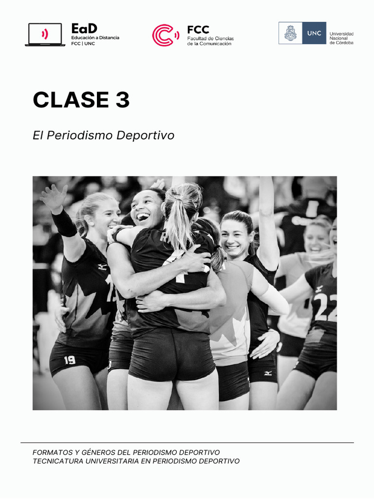 Clase 3 Formatos y Géneros Del Periodismo Deportivo | PDF | Sexismo | Periodismo