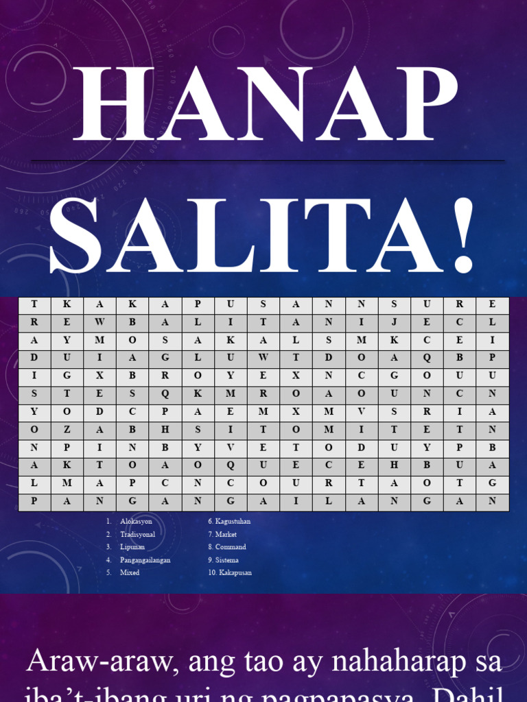 Hanap Salita! | PDF