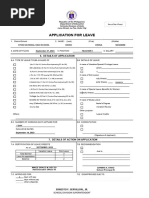 CS Form No. 6 Revised 2020 Application For Leave Fillable | PDF ...