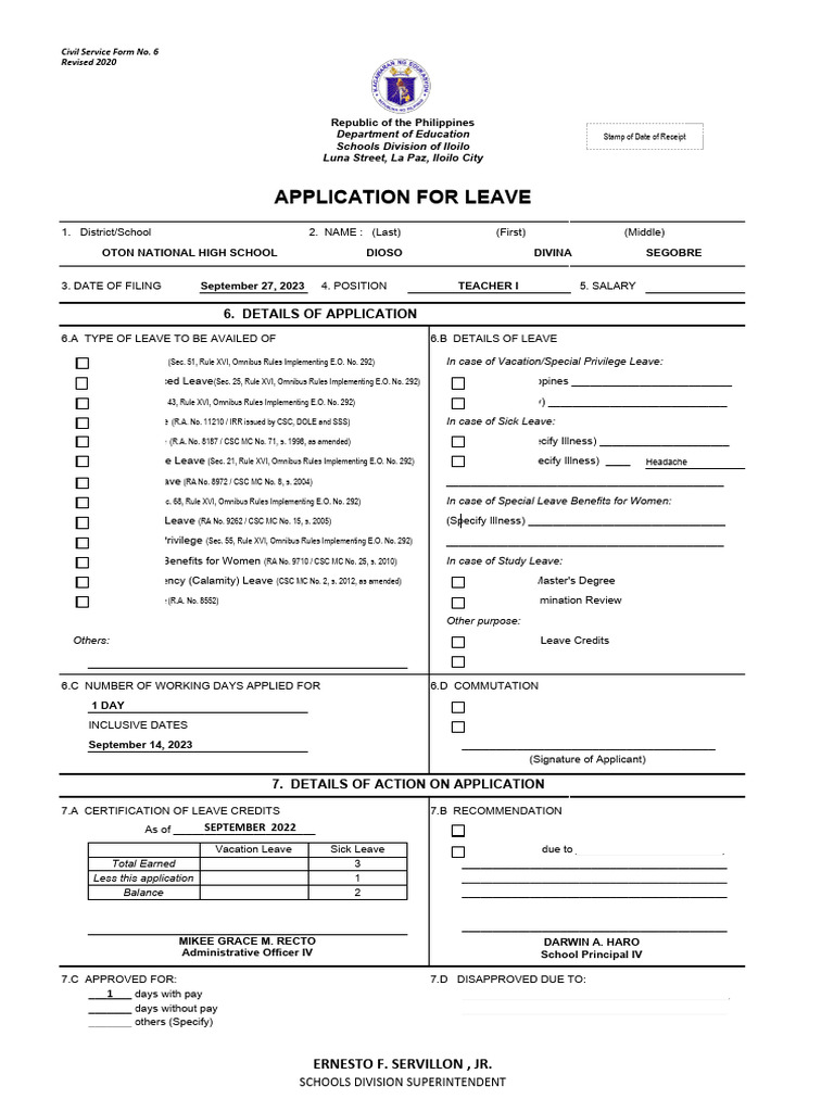 Form 6 A4 | PDF | Parental Leave | Childbirth