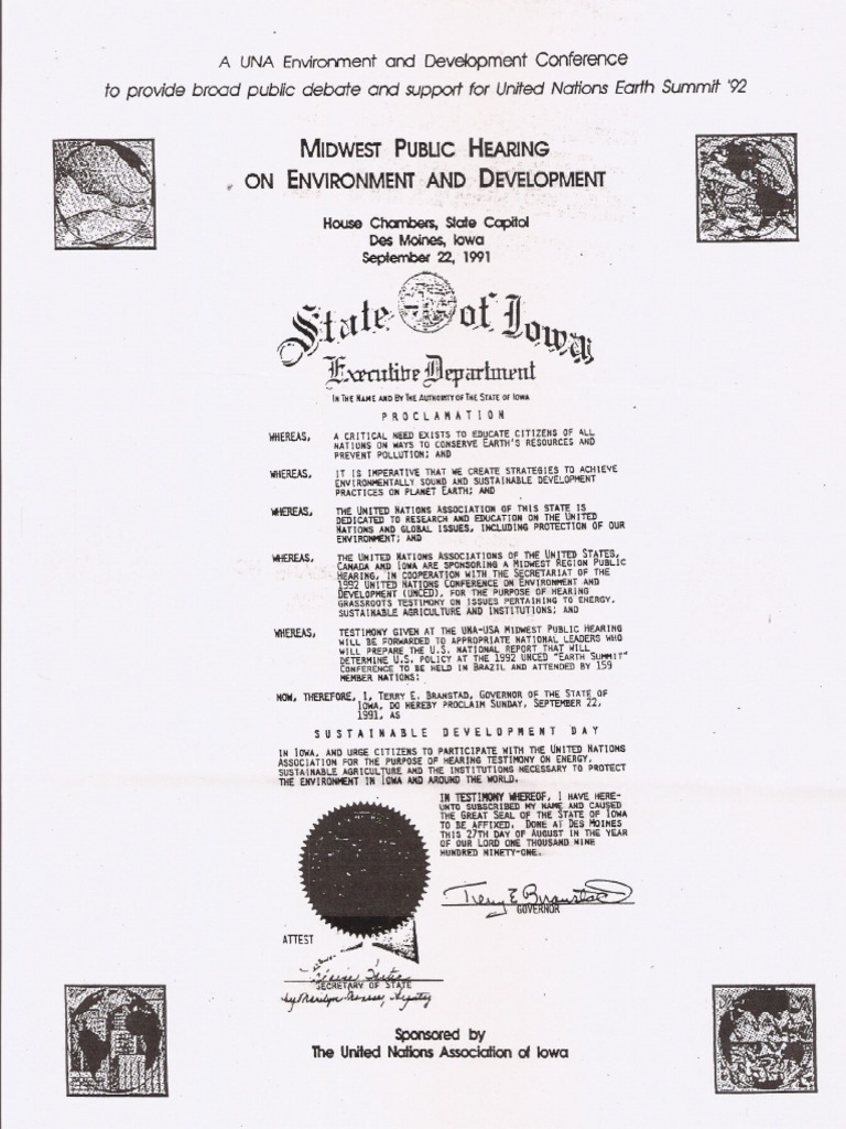 UNCED 1992 Document Scan From George W. Hunt | PDF