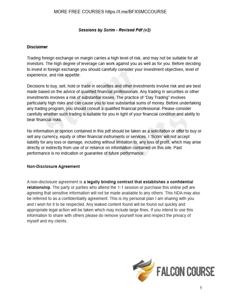 Scrim Sessions v2 | PDF | Non Disclosure Agreement | Investing