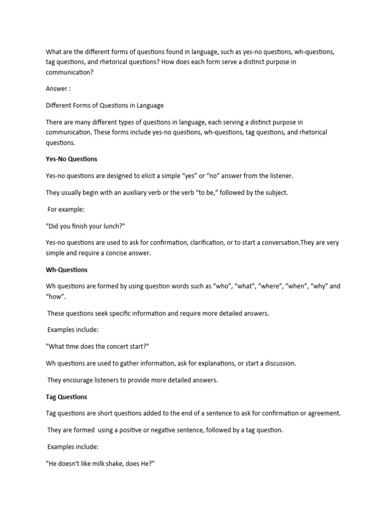 English 2 Dis 5 | PDF | Question | Communication