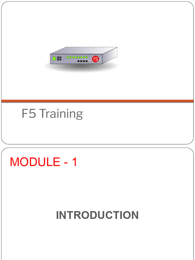 F5 LTM - 231009 - 124254 | PDF | Load Balancing (Computing) | Computer ...