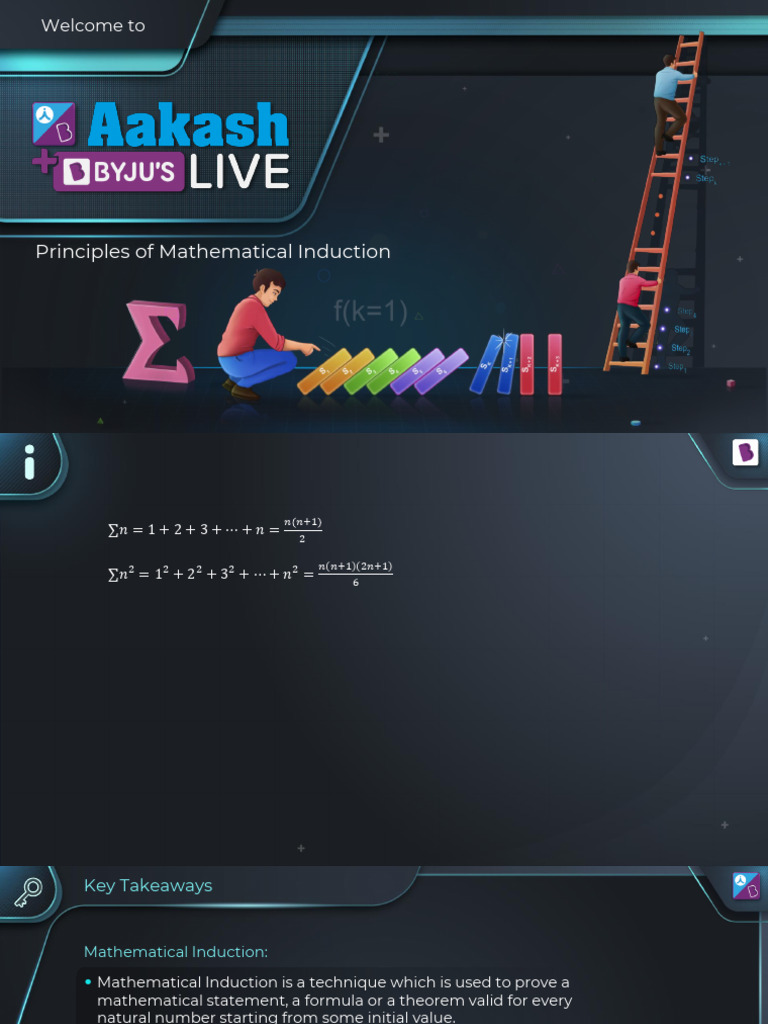 Principle of Mathematical Induction | PDF | Mathematical Proof | Mathematical Concepts