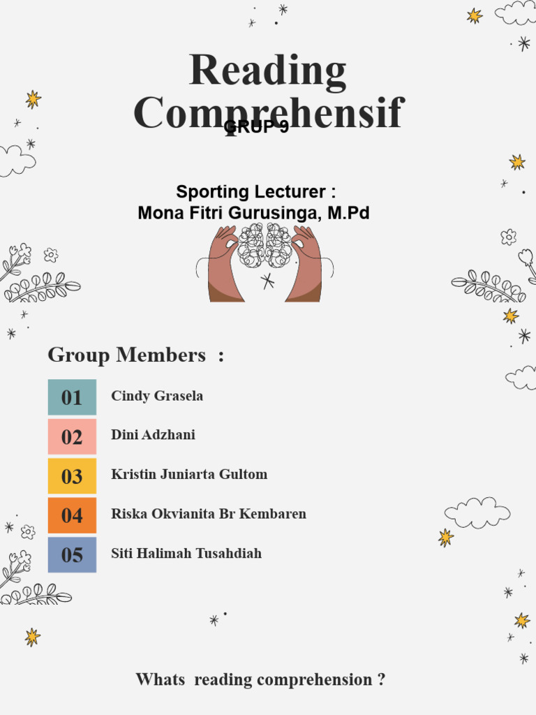 Understanding Reading Comprehension | PDF