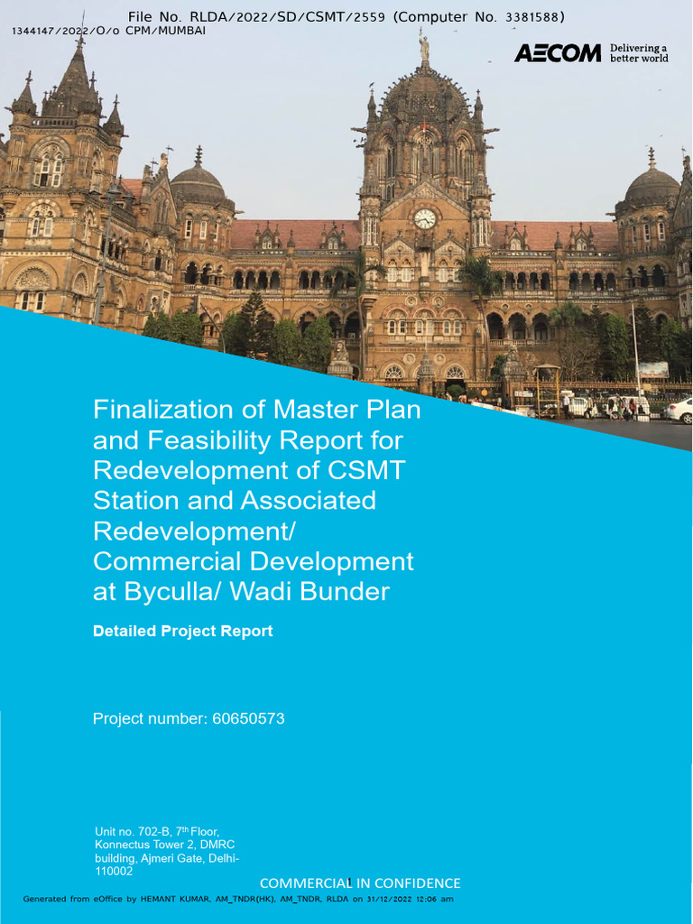 Modified DPR Part 1 | PDF | Rail Transport | Transport