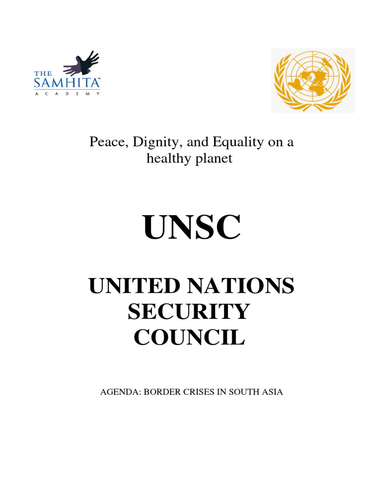 Unsc Background Guide | PDF | India–Pakistan Relations | United Nations Security Council