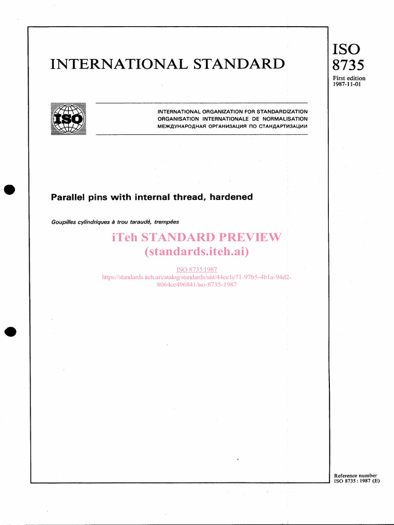 Iso 8735 1987 | PDF | International Organization For Standardization ...