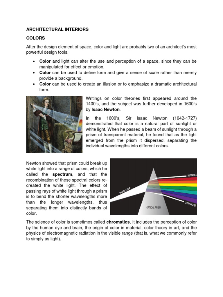 Architectural Interiors Colors | PDF | Color | Electromagnetic Spectrum