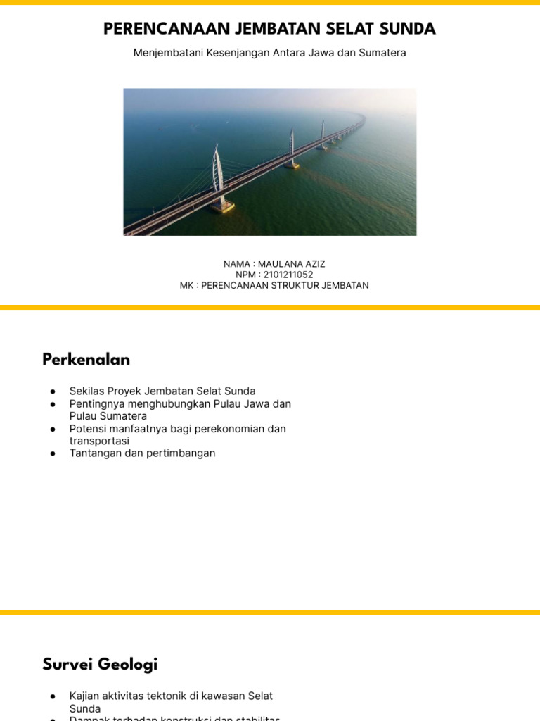 Resume Jembatan Selat Sunda Maulana Aziz | PDF | Sains & Matematika