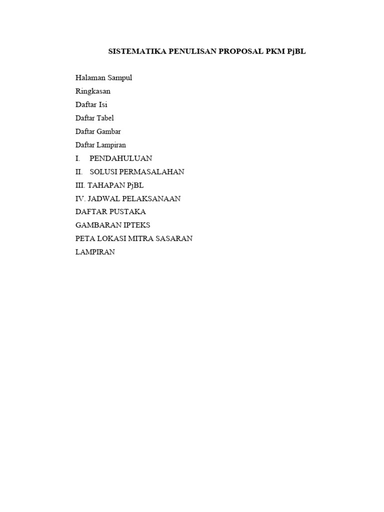 Lampiran 4 Proposal Dan Laporan Akhir PKM PJBL | PDF
