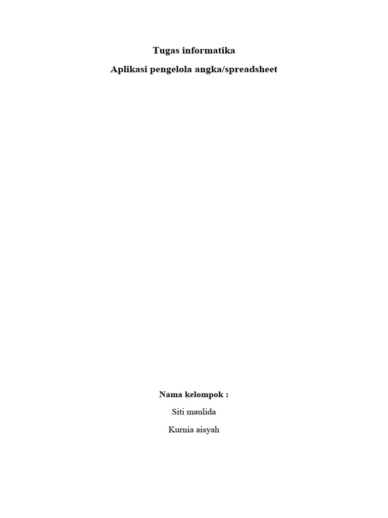 Aplikasi Pengolah Angka Di PC | PDF | Komputer