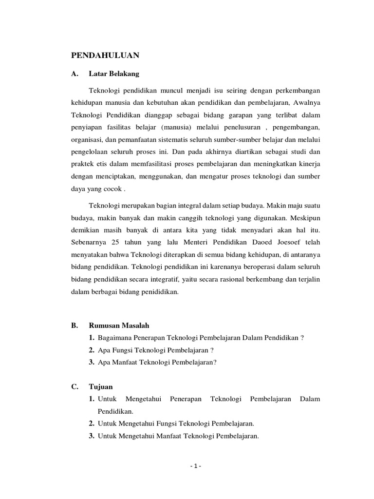 Makalah Media Dan Teknologi Pendidikan Sm4-III | PDF