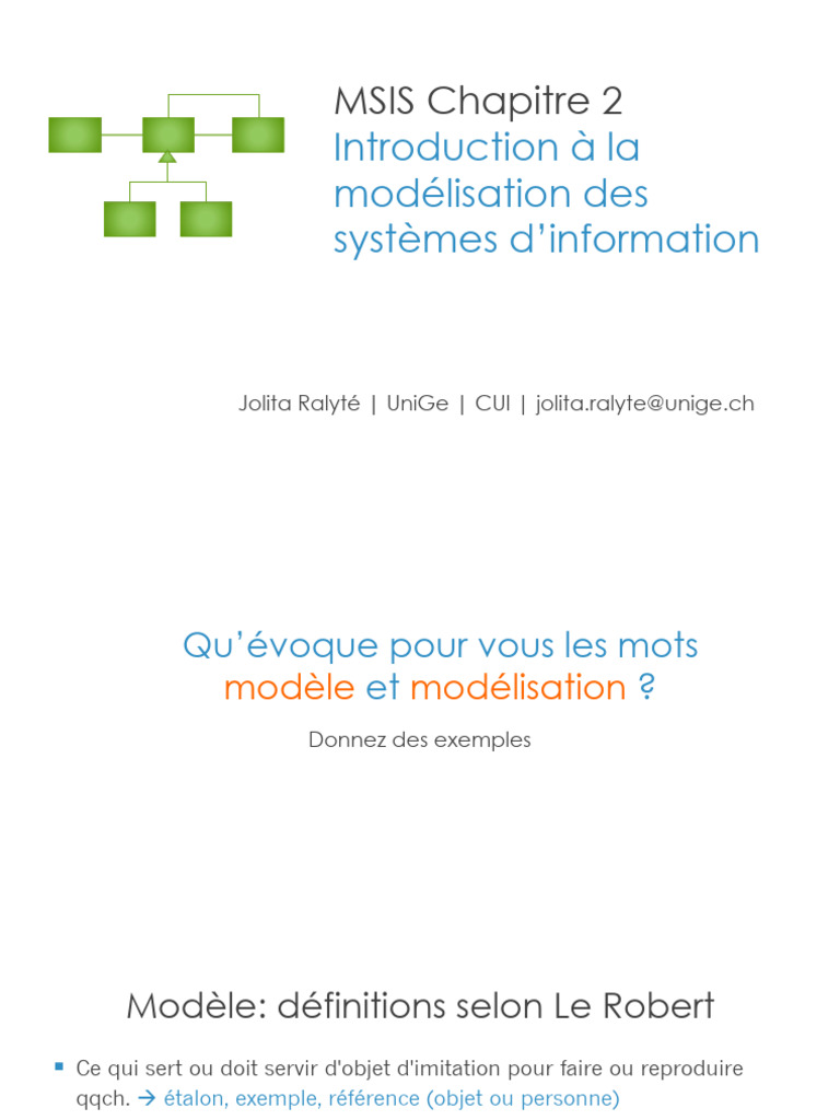 MSIS-2 Introduction Modélisation | PDF | Bases de données | Modèle mathématique