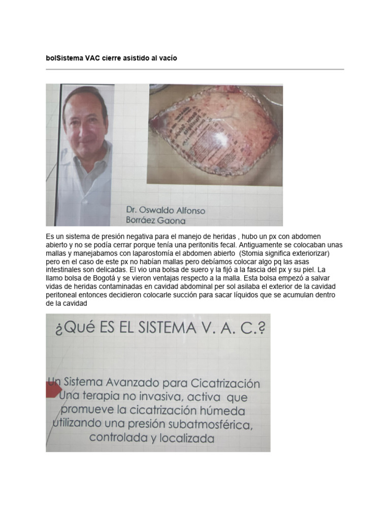 Bolsa Bogotá y Sistema VAC | PDF | Causas de la muerte | Fisiología