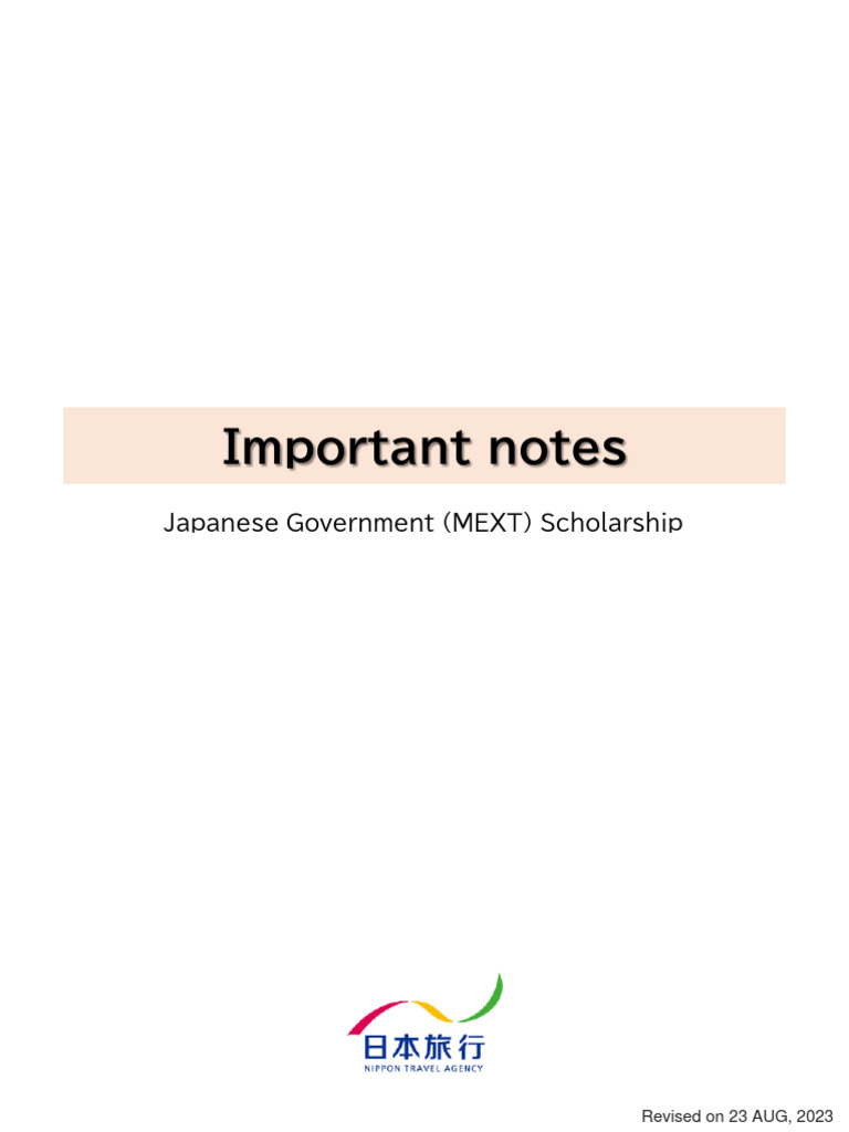 Important Notes | PDF