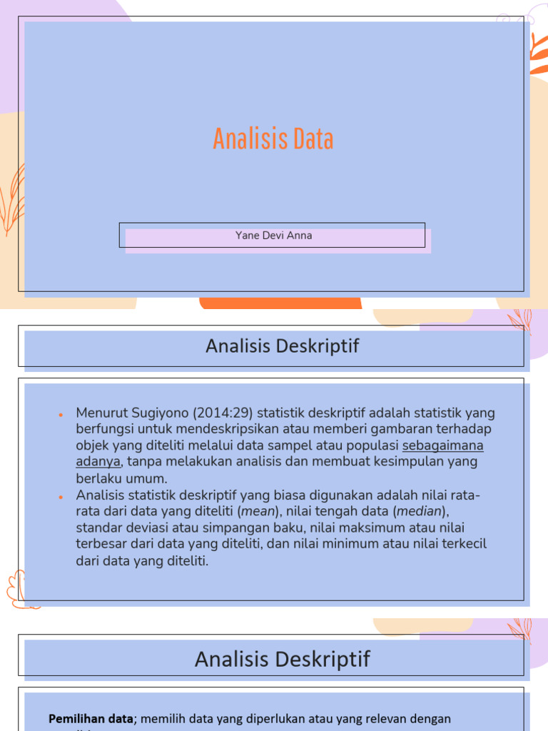 Statistik Deskriptif untuk Analisis Data | PDF | Pengelolaan Keuangan ...