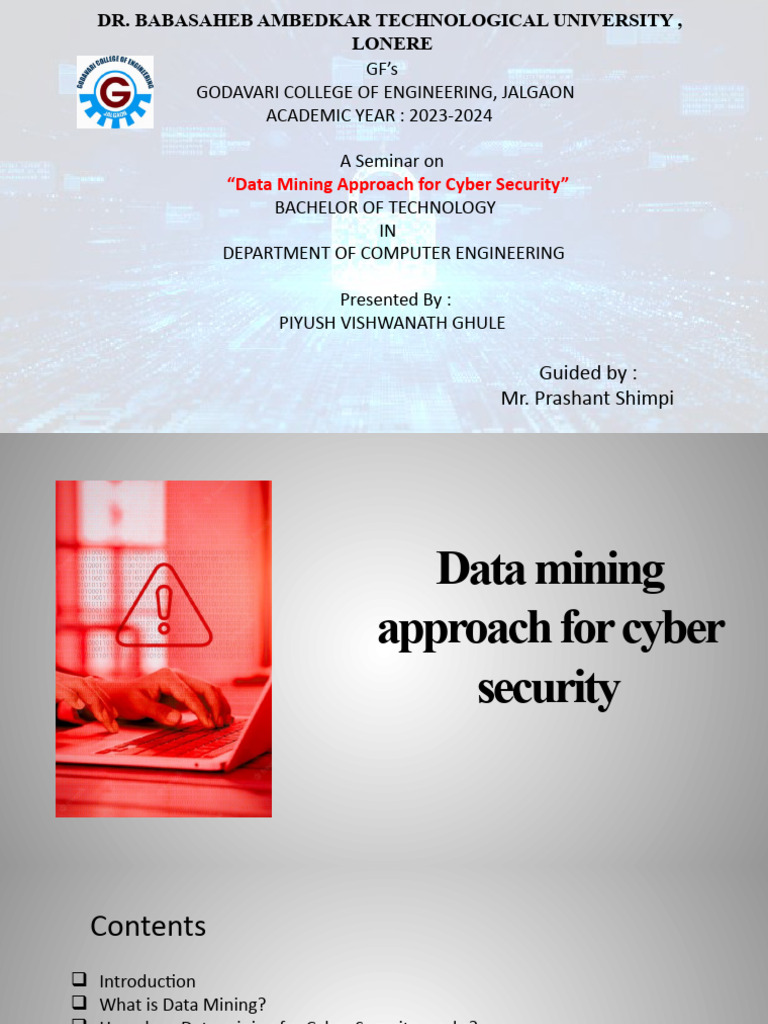 Data-Mining For Cyber Security | PDF | Security | Computer Security