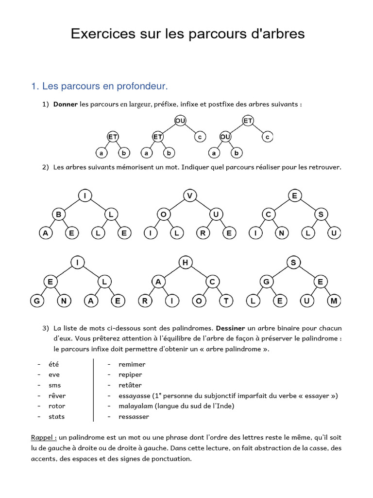 ING STIC-Exercices - Structure de Donnée | PDF | Algorithmes et structures de données