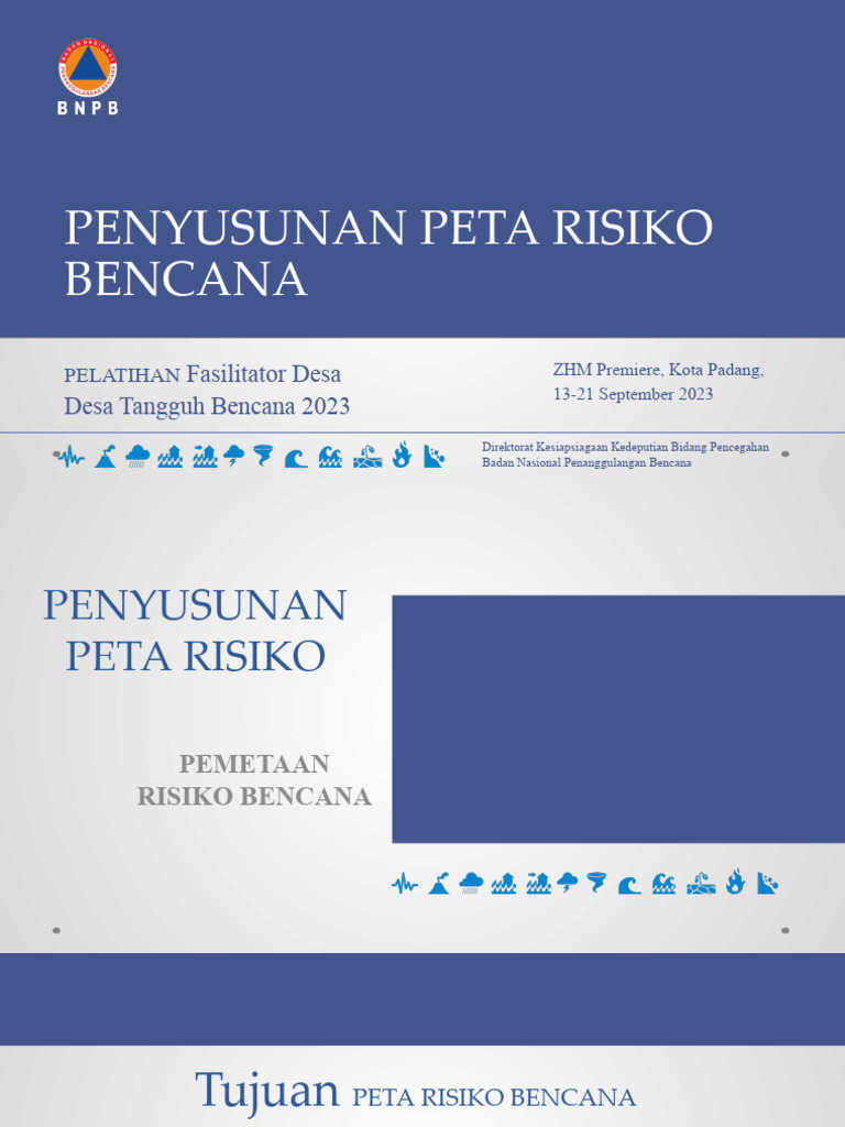 Penyusunan Peta Risiko Bencana | PDF