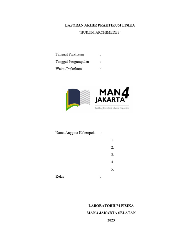 Contoh Format Laprak | PDF