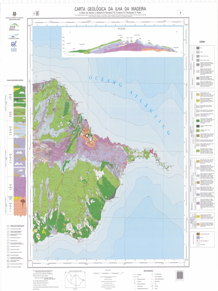Carta Geológica Da Ilha Da Madeira Na Escala 1:50000 - FOLHA B | PDF