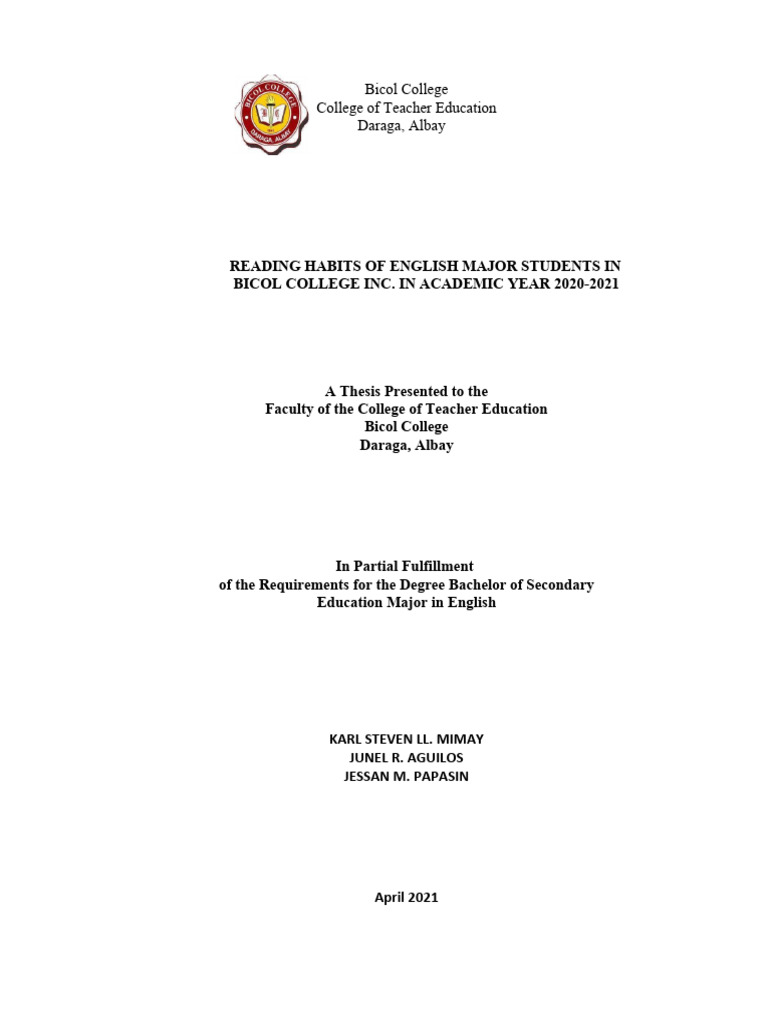 Sample Reading Research | PDF | Pragmatism | Learning