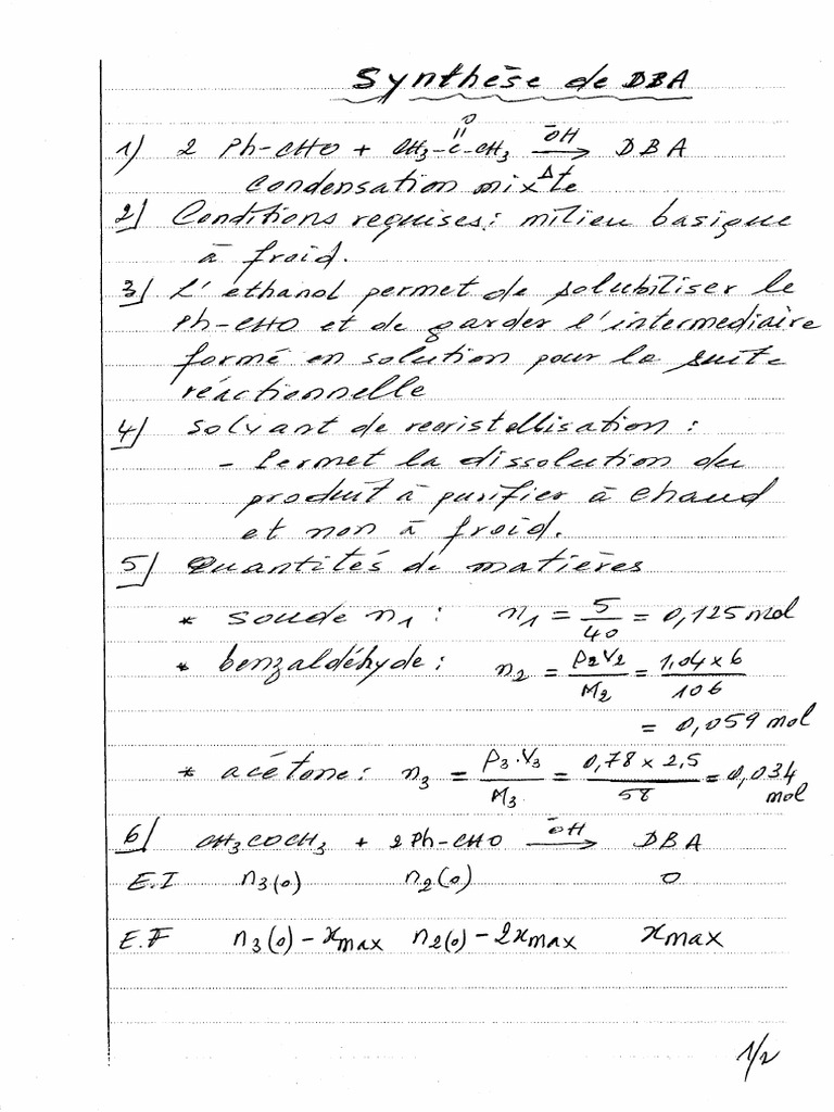 Corrige TP Synthese DBA 1 1 1 | PDF Corrige TP Synthese DBA 1 1 1 | PDF
