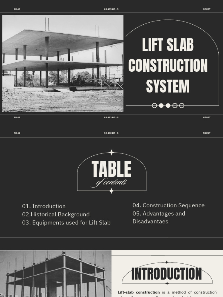 Lift Slab Construction | PDF | Precast Concrete | Column