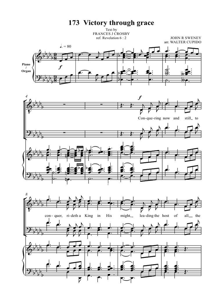 173.victory Through Grace - Full Score | PDF