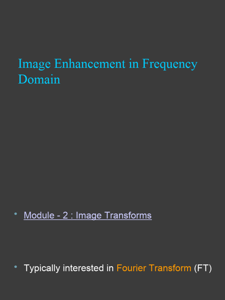 Unit - 2 - Part III | Download Free PDF | Filter (Signal Processing) | Fourier Transform