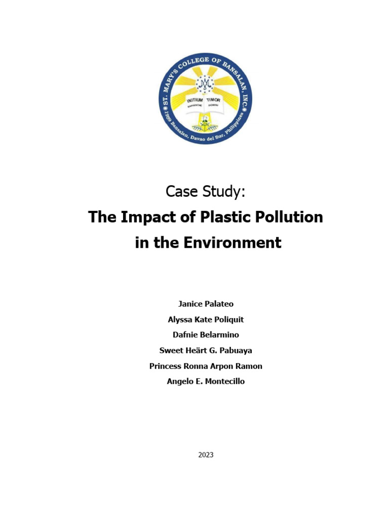Case Study Sts | PDF | Waste | Plastic