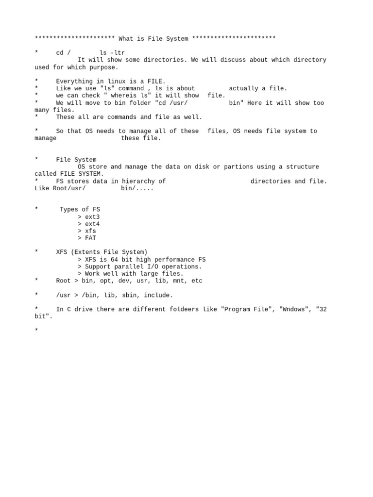 Lab 5 File System | PDF | Computers | Technology & Engineering