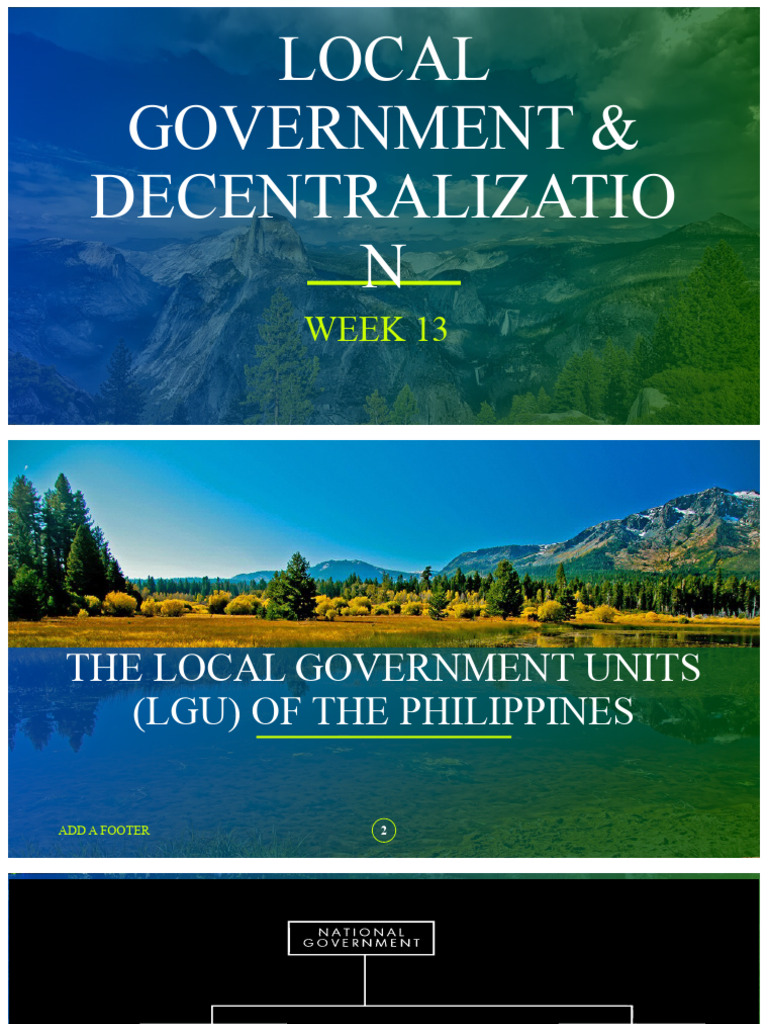 Week 13 - Local Government and Decentralization | PDF | Mayor | Taxes