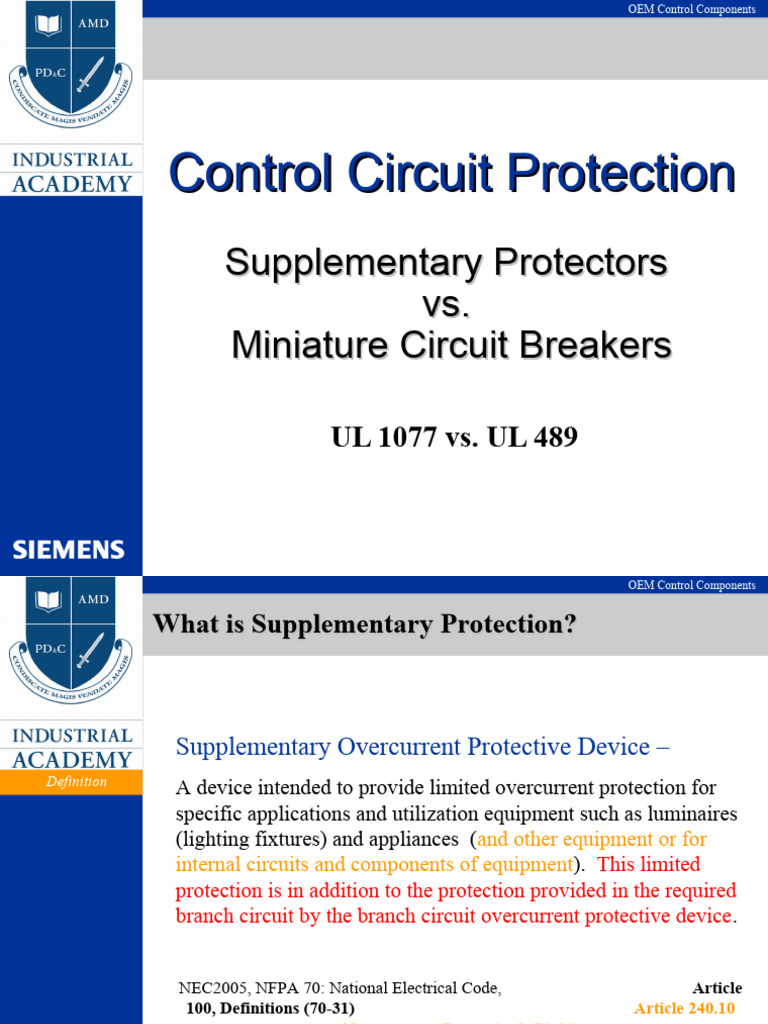 Control Circuit Protection | Download Free PDF | Fuse (Electrical ...