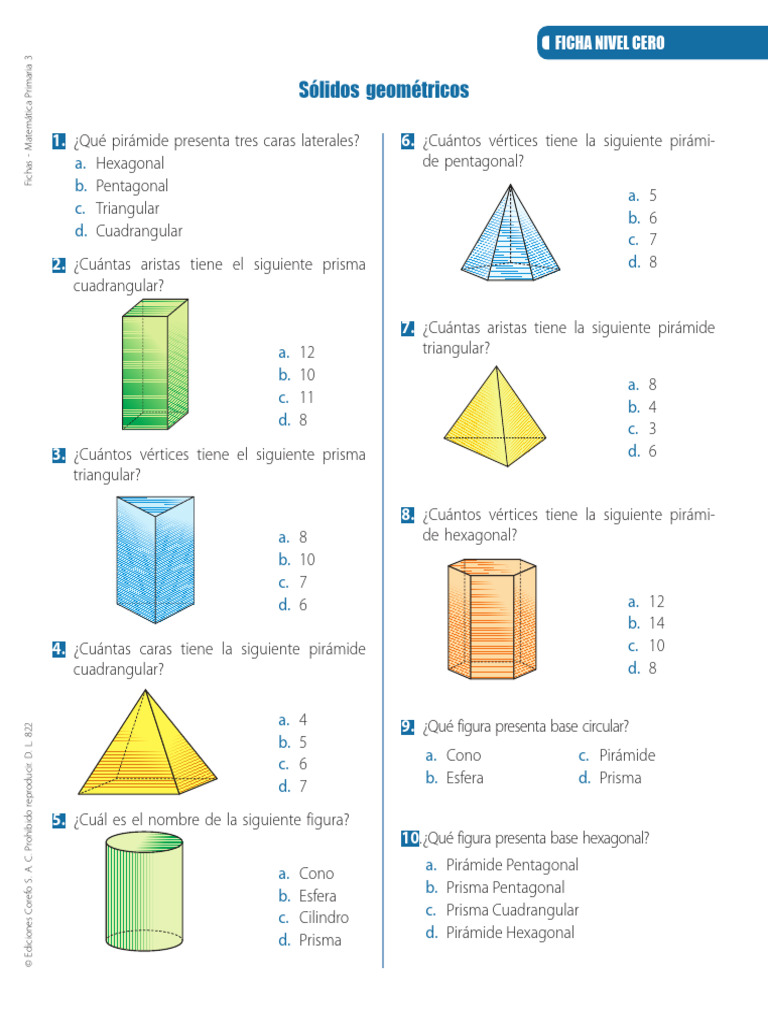 F0_ Sólidos geométricos | PDF | Geometría | Geometría Elemental