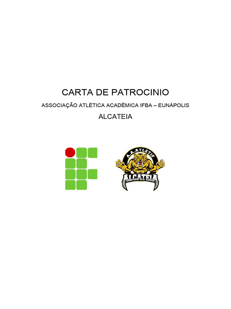 Carta de Patrocinio | PDF | Atletismo (esporte)