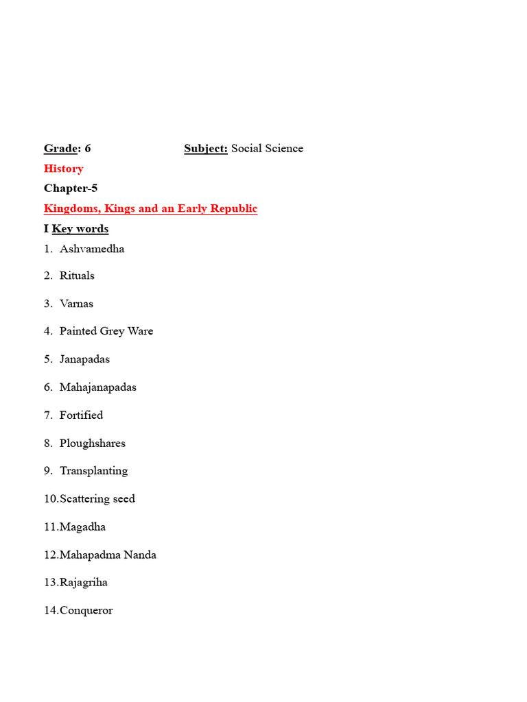 Kingdoms and Kings in Early Republic | PDF | Travel