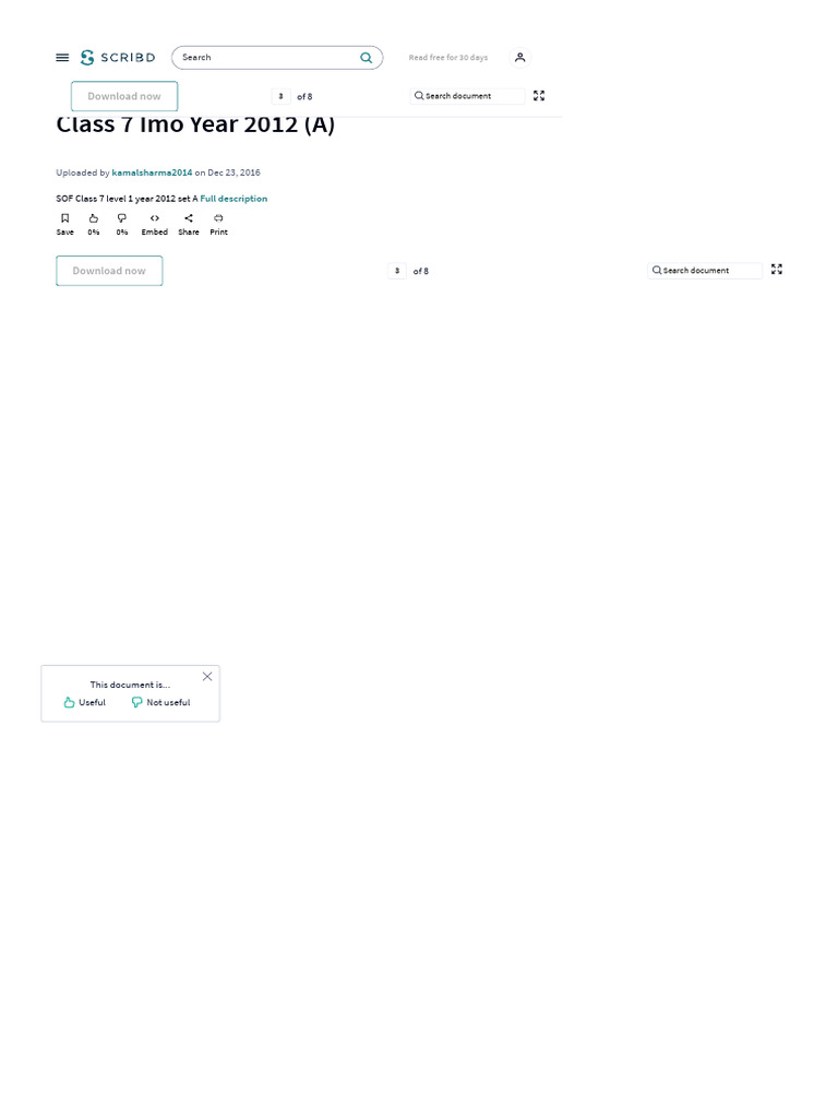 IMO 2011 Class 7 OLYMPIAD | PDF | Scribd | Web 2.0