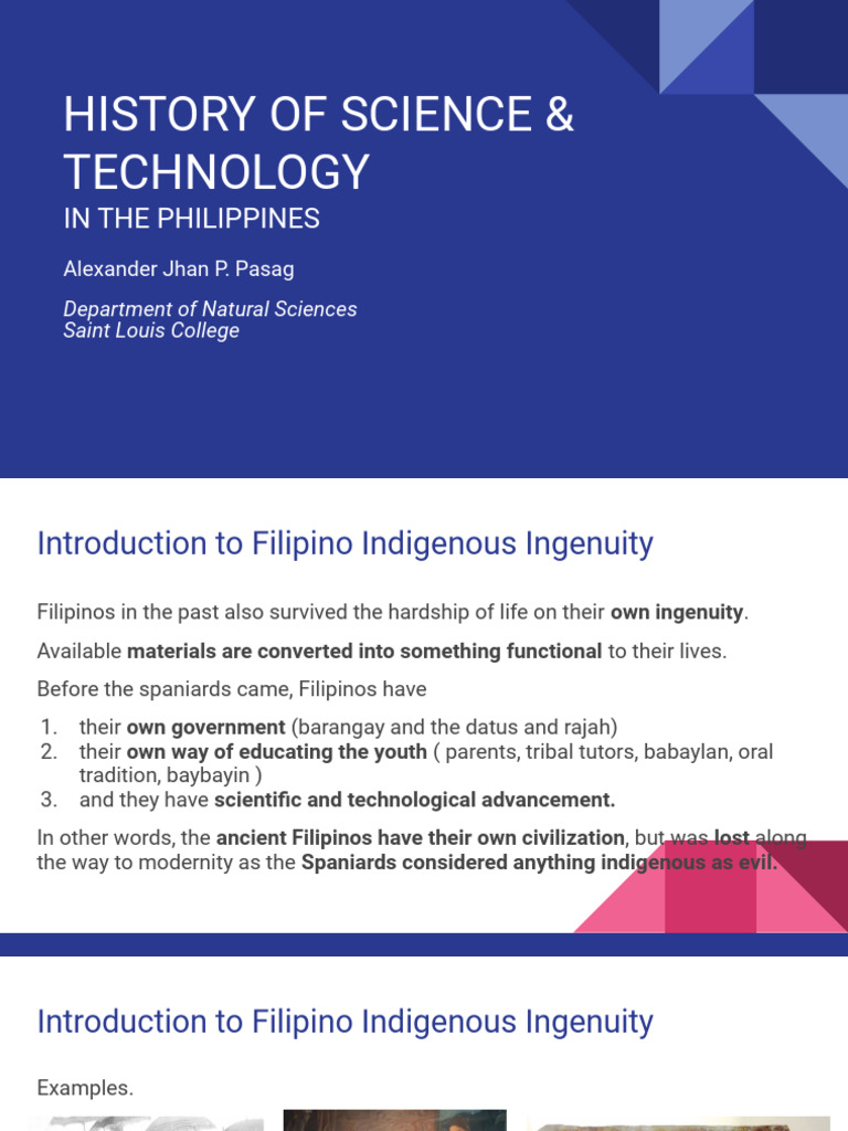 06 History of Science & Technology in The Philippines | PDF ...