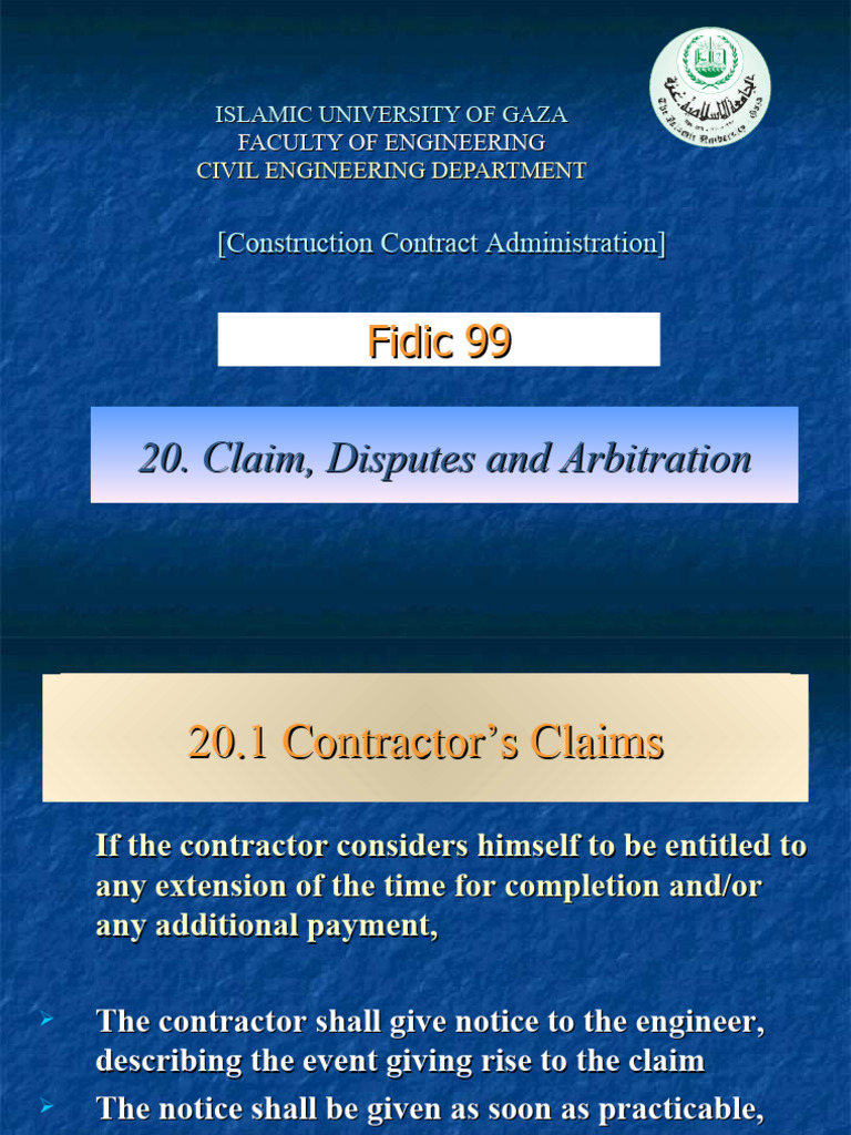 Contractor Claims and Dispute Resolution | PDF | Adjudication | Civil ...
