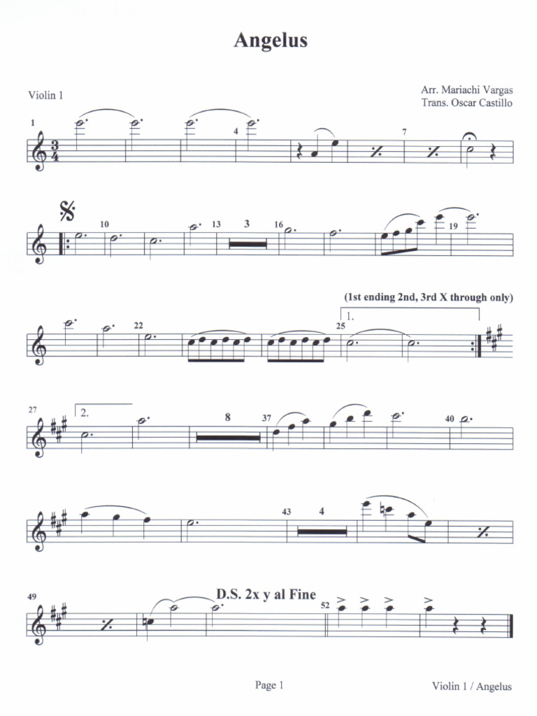 Us (El Ajdndjsnsngel Del Cielo) (Misa Panamericana) - Mariachi Vargas | PDF