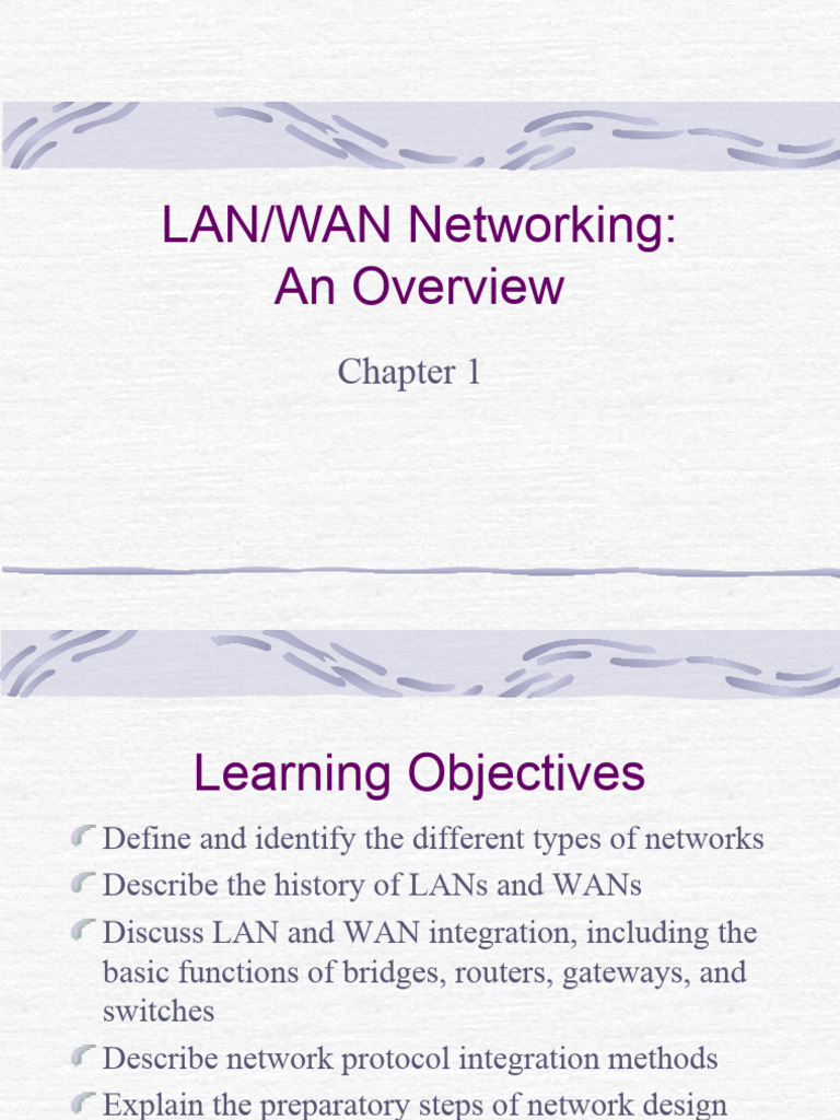 LANWAN Networking An Overview | PDF | Computer Network | Local Area Network