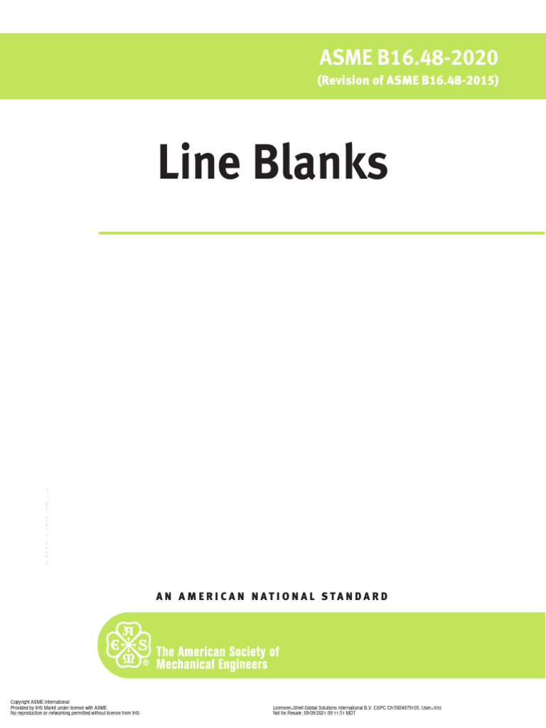 Asme B16.48 - 2020 | PDF | Mechanical Engineering