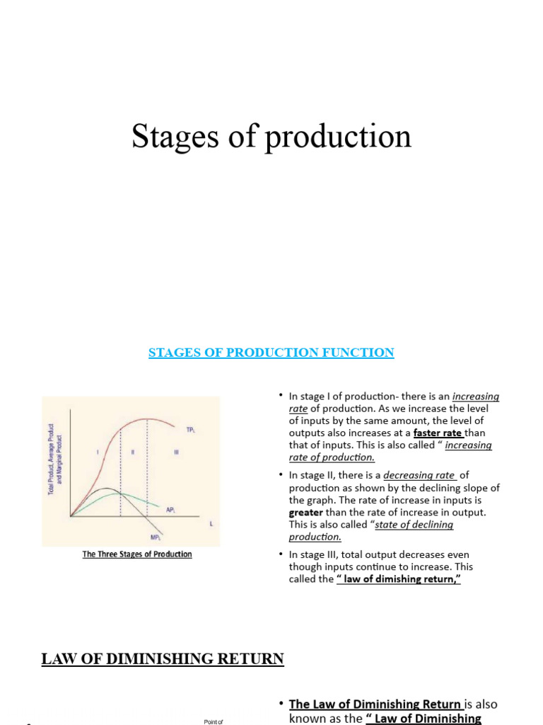 Stages of Production | PDF | Production And Manufacturing | Business ...