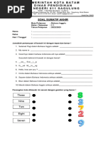 Soal Sumatif Tengah Semester 1 Kelas 1 Mapel Bahasa Inggris Dan Kunci Jawabannya | PDF